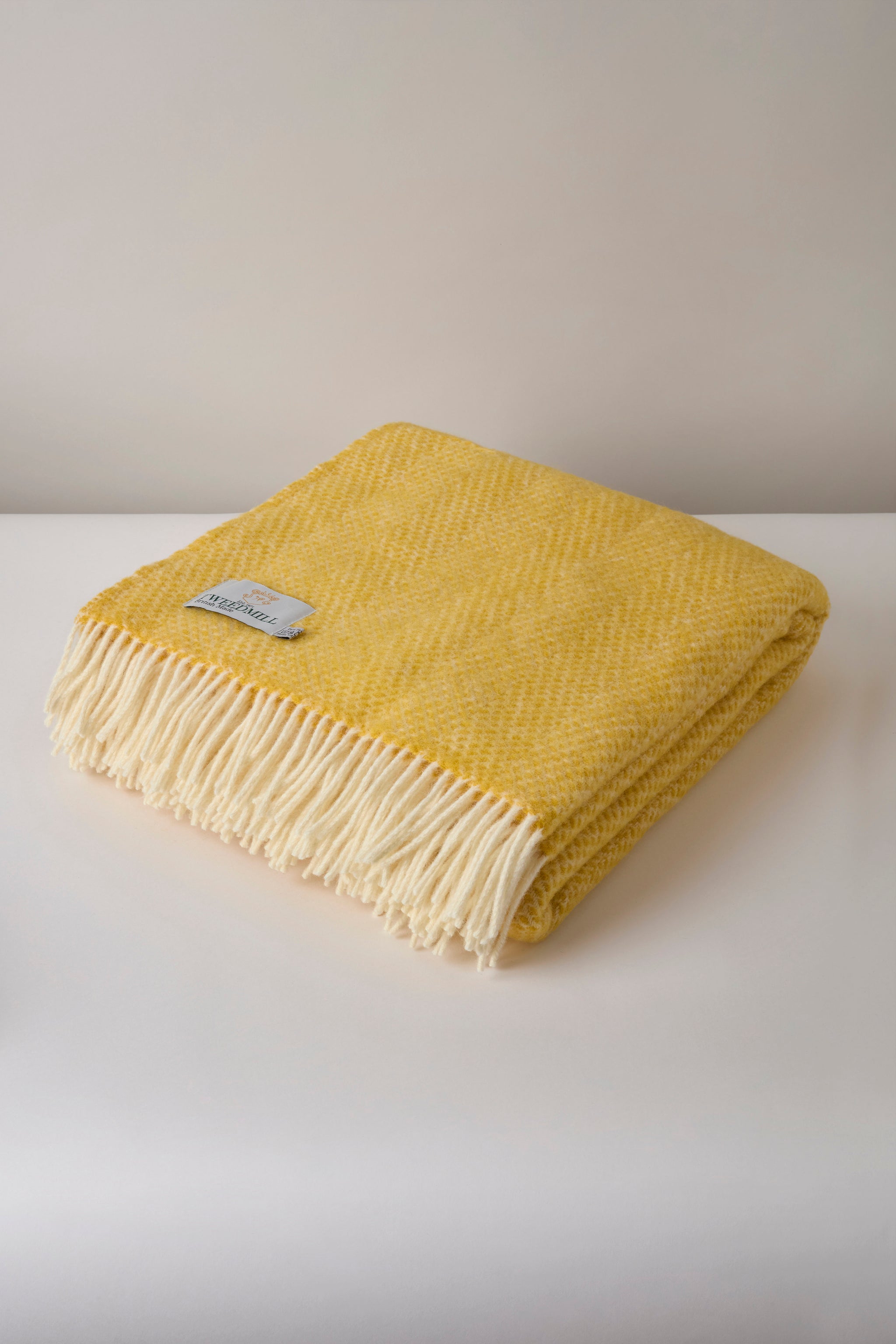 Tweedmill Beehive Yellow Wool Throw